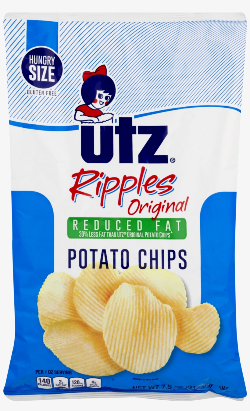 Utz Quality Foods Inc. Utz Ripple Potato Chips, 20 Transparent PNG ...