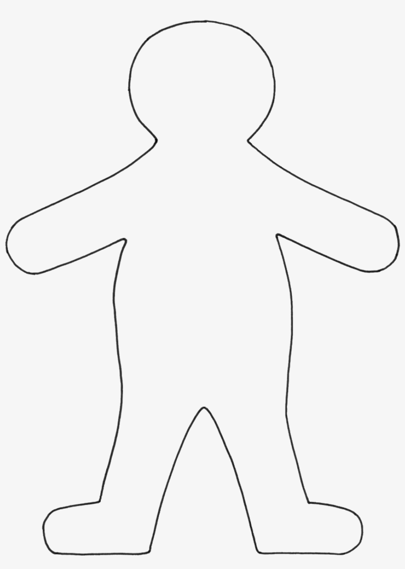 Human Figure Template Printable - Line Art Transparent PNG - 2469x3073 ...