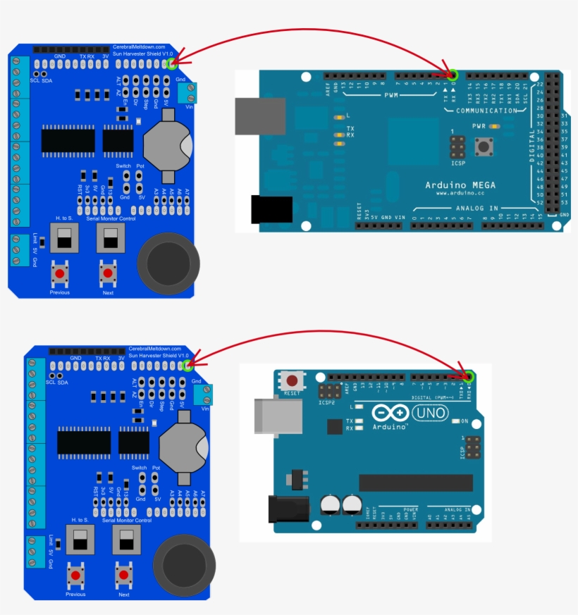 Shield Connection To Arduino Transparent PNG - 1596x1623 - Free ...