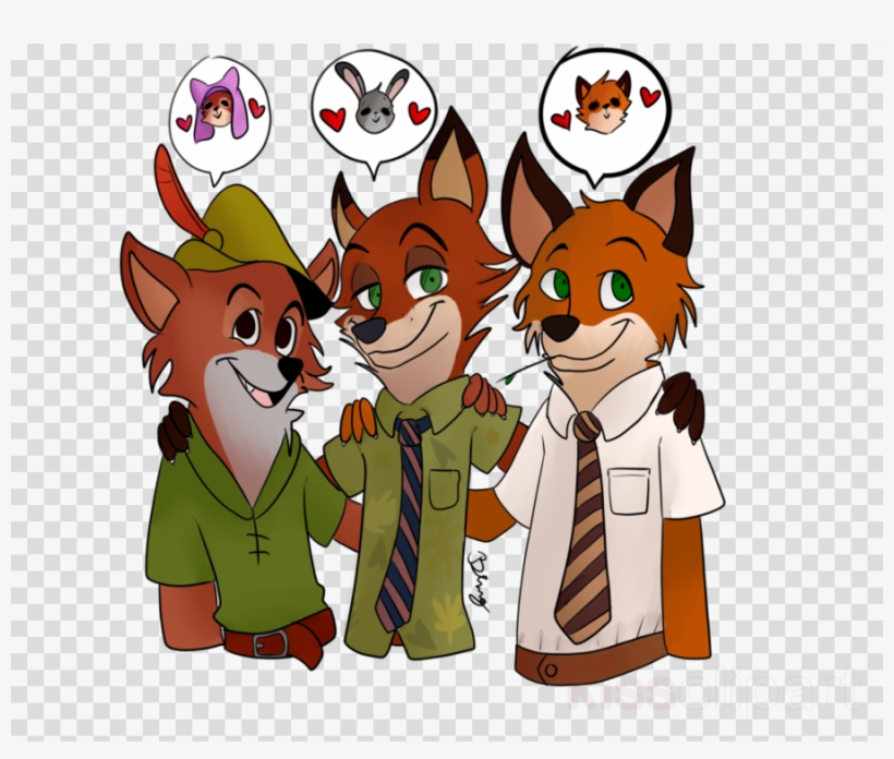 Robin Hood X Nick Wilde Clipart Nick Wilde Television Transparent PNG ...