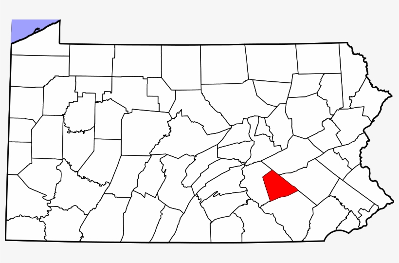 Map Of Pennsylvania Highlighting Lebanon County Transparent PNG ...