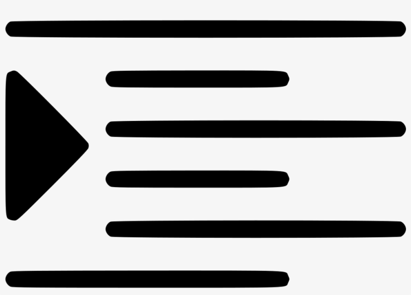 Increase Indent Svg Png Icon Free Download - Icon Increase Indent ...