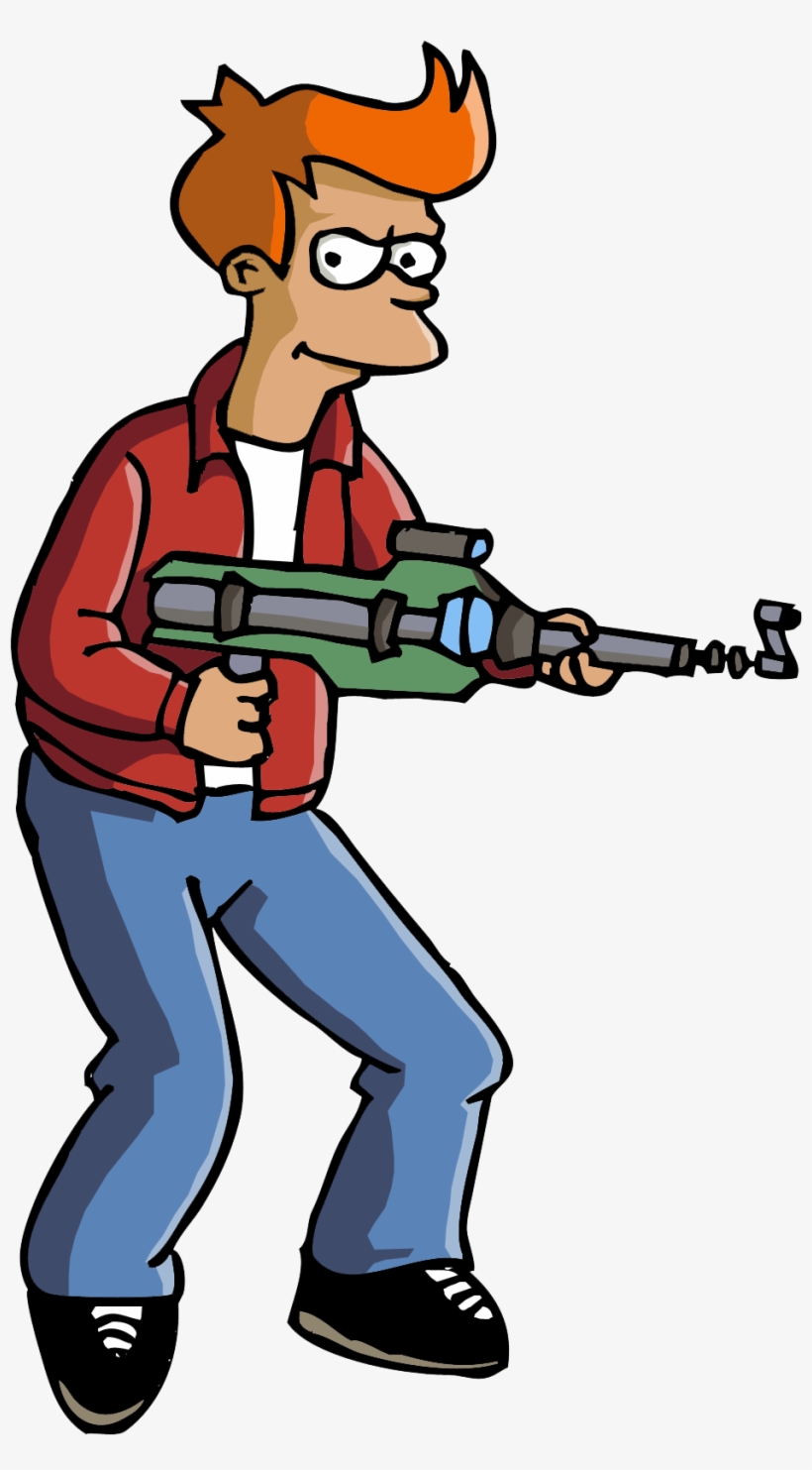 Futurama Fry Gun Png Image - Futurama Fry With Gun Transparent PNG ...