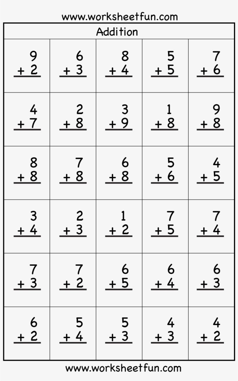 Ideas Of Additions Easy Addition Worksheets Free Library Transparent 