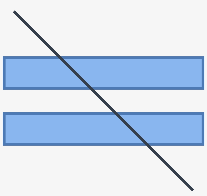 Not Equal Icon Transparent PNG - 1600x1600 - Free Download on NicePNG