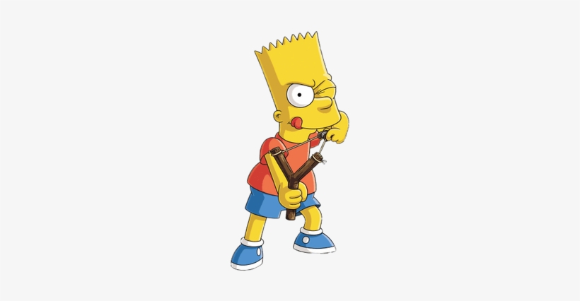 Download Bart Simpson Shooting A Catapult - Bart Simpson And Stewie ...