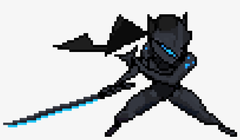 Carbon Fiber Genji Png - 8 Bit Hanzo Transparent PNG - 1060x640 - Free ...