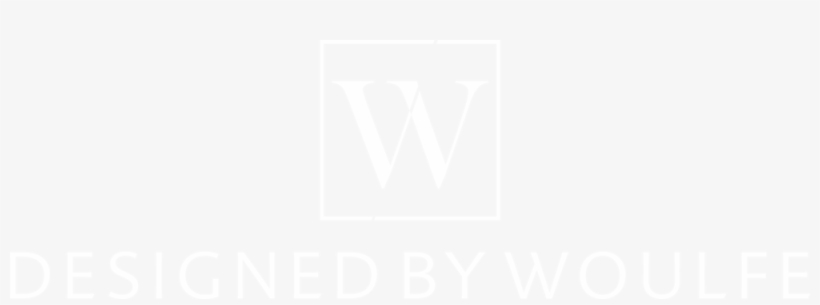 Designed By Woulfe Logo White Landing Page Transparent PNG - 1000x324 ...