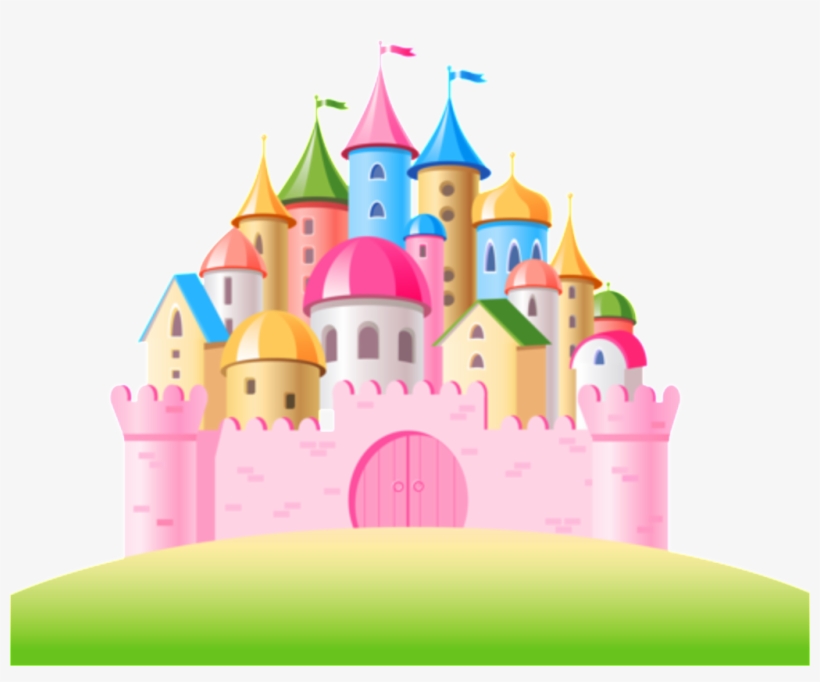 Download Cartoon Beautiful Colored Fairytale Castle Pattern - Cinderella Castle Clipart Png - HD ...