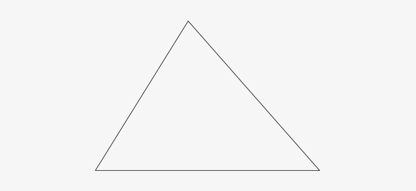 Triangle - Line Art Transparent PNG - 445x297 - Free Download on NicePNG