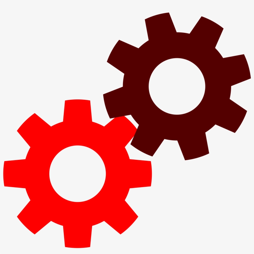 This Free Icons Png Design Of Gears In Red Transparent PNG - 2400x2400 ...