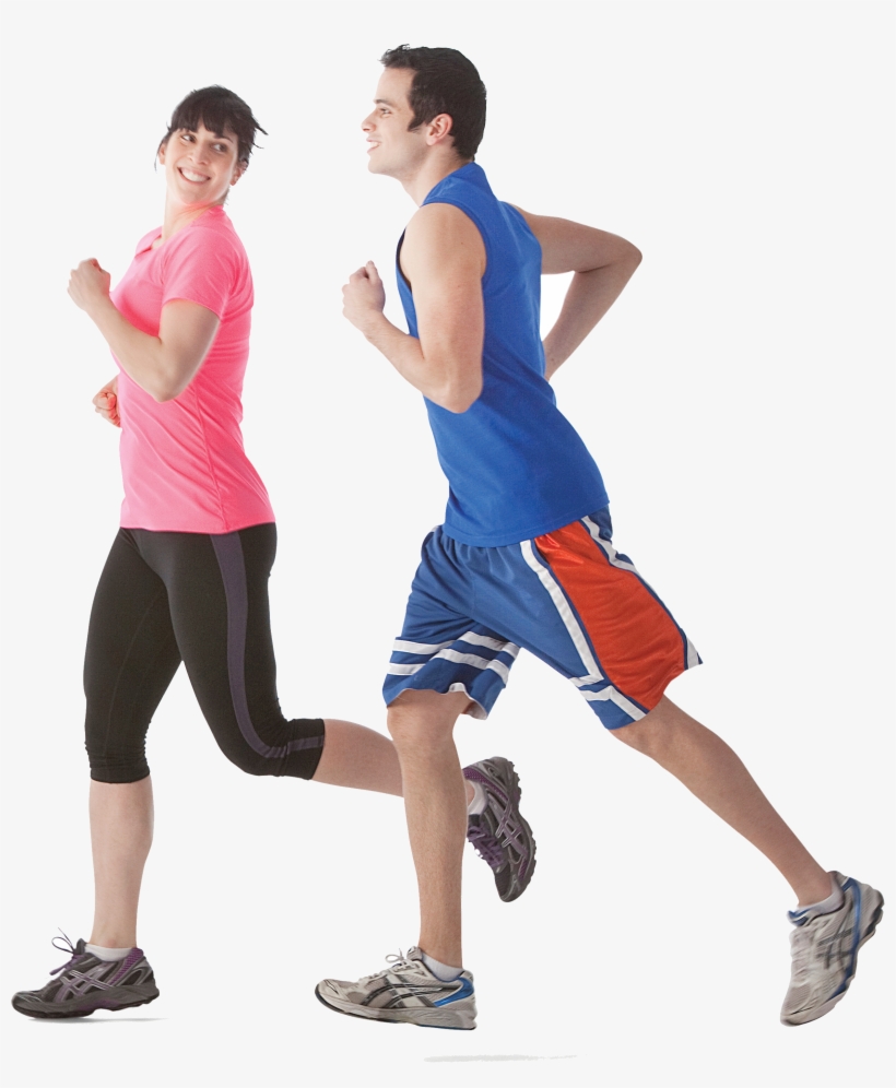 Download Running Man And Women Png Image - People Jogging Png - HD ...