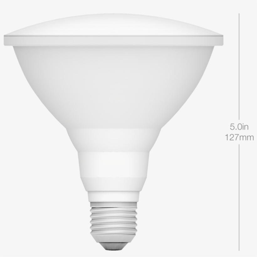 Dimensions Par38 Front - Incandescent Light Bulb Transparent PNG ...