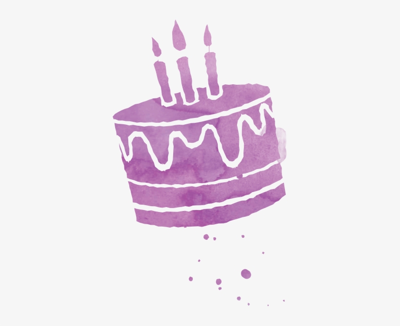 Purple Birthday Cake Png Transparent PNG - 357x589 - Free Download on ...