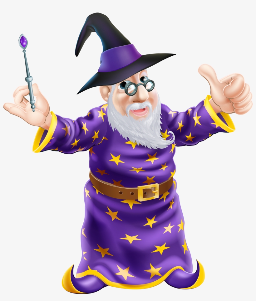 Purple Clipart Wizard - Would You Rather Become Transparent PNG ...