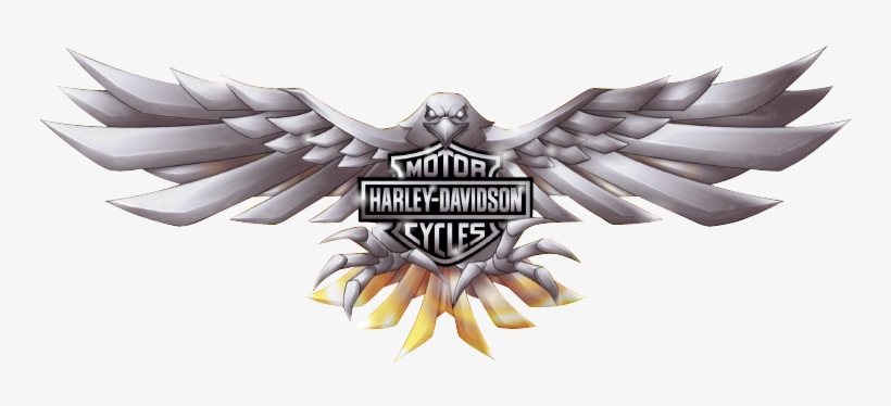 Download Harley Davidson Logo Outline - Harley Davidson Wings Png - HD ...