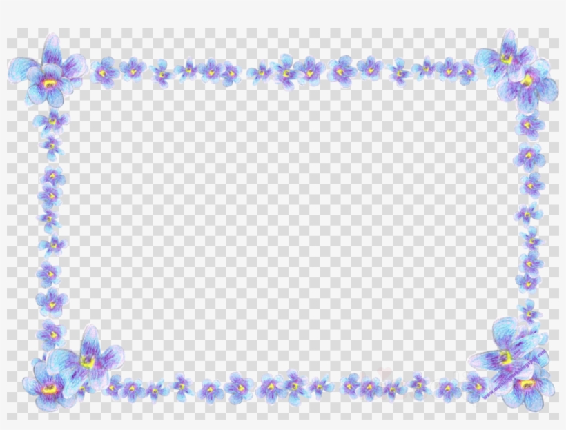 Download Rectangle Flower Frame Png Clipart Borders And Frames - HD ...