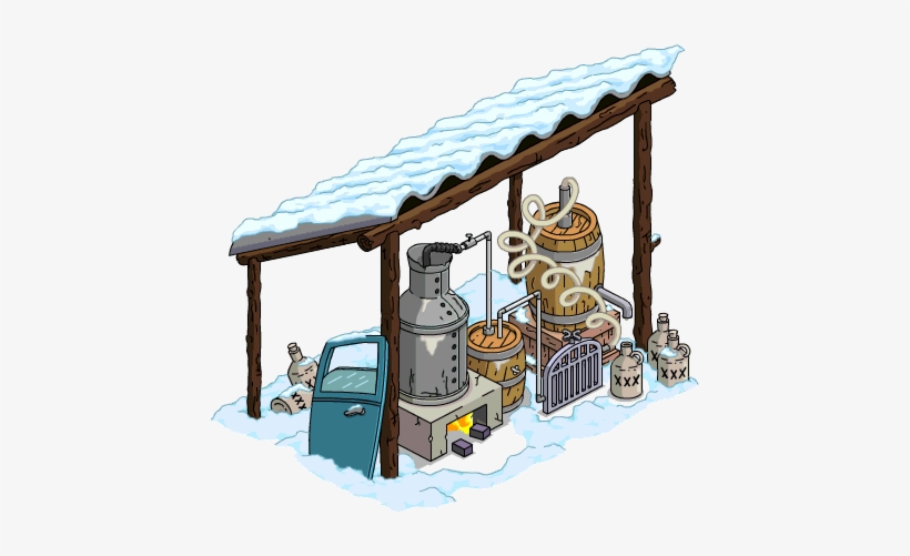 Moonshine Shack 03 Snow Menu - Simpsons Cletus Spuckler Home ...