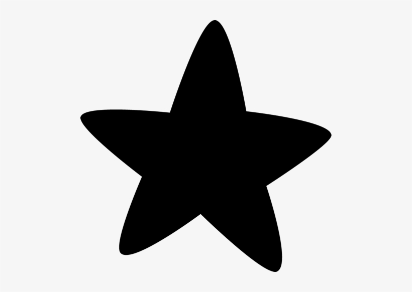 Black Star Clipart - Black Rounded Star Transparent PNG - 500x502 ...