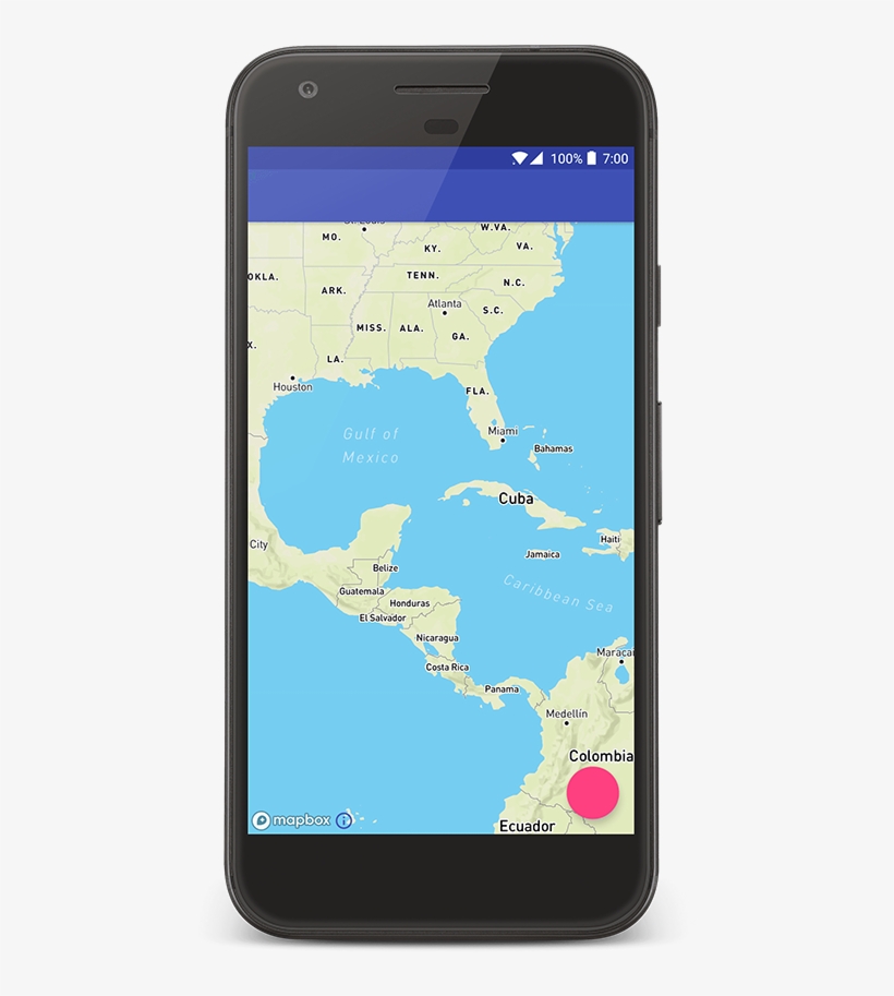 A Map Centered On The Caribbean With Mapbox Streets Transparent PNG ...