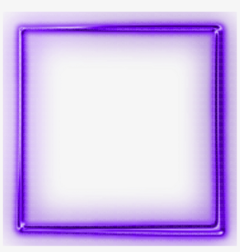 Purple Neon Sign Border Corner Divider Frame Picture - Transparent Purple Border Transparent PNG ...