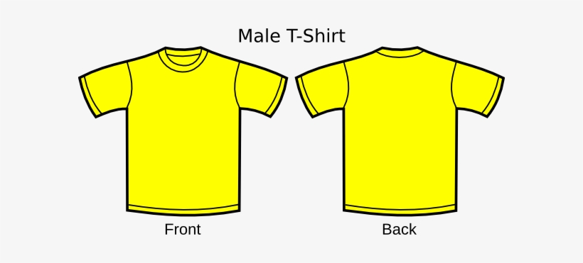 Yellow T-shirt Clip Art At Clker - Yellow T Shirt Vector Transparent ...