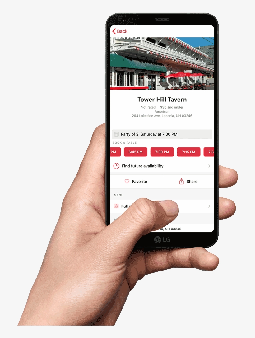 Opentable Reservation App Transparent PNG - 800x1020 - Free Download on ...