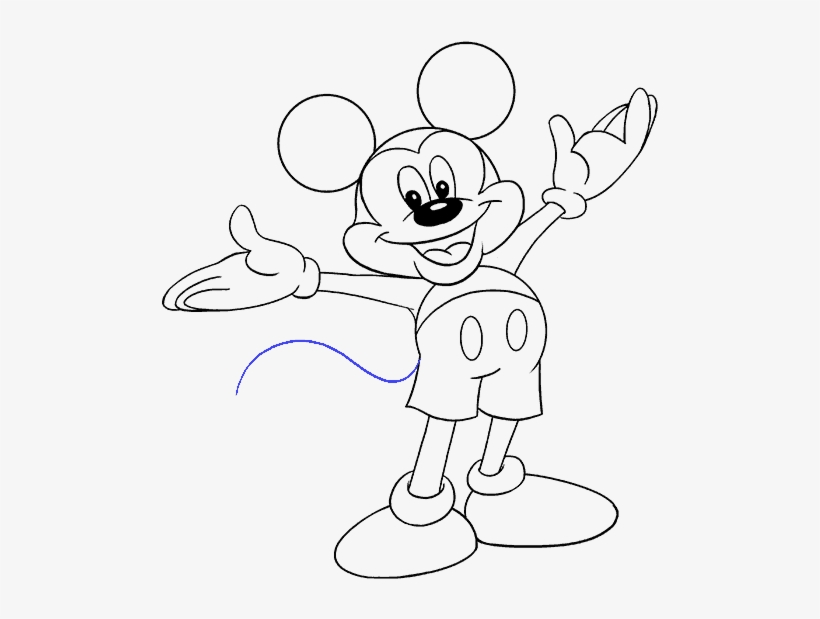 How To Draw Mickey Mouse Mickey Mouse Pictures Drawing Transparent PNG 678x600 Free 