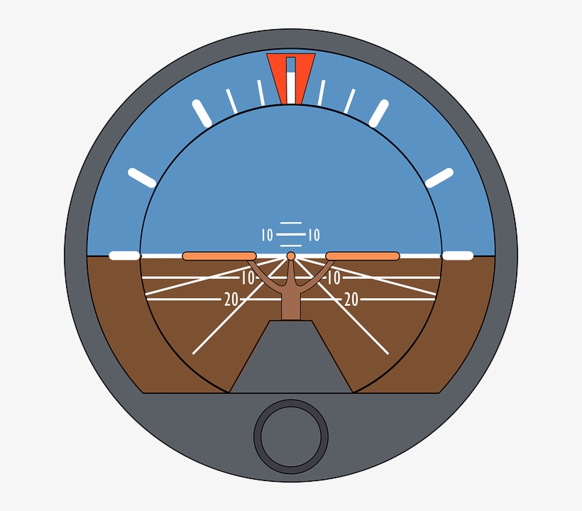 Artificial Horizon, Attitude Indicator, Gyro Horizon - Airplane ...