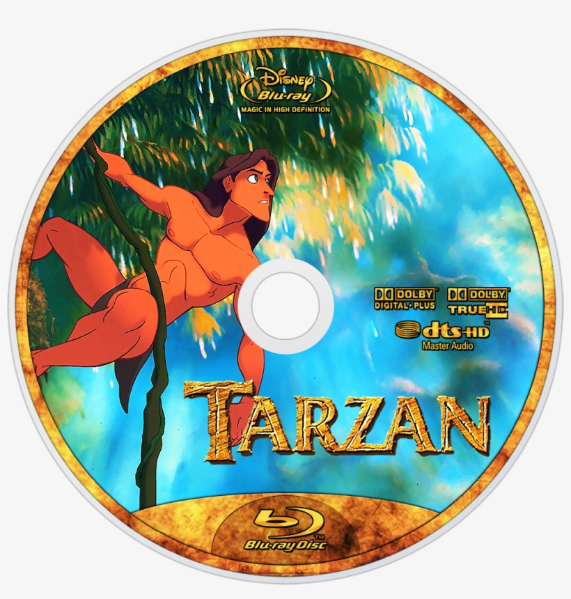 Tarzan Bluray Disc Image - Tarzan Dvd Blu Ray Transparent PNG ...