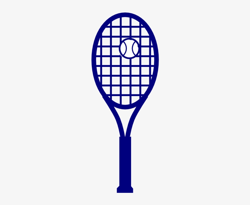 Blue Racket Clip Art At Clker Com - Tennis Racket Clip Art Transparent ...