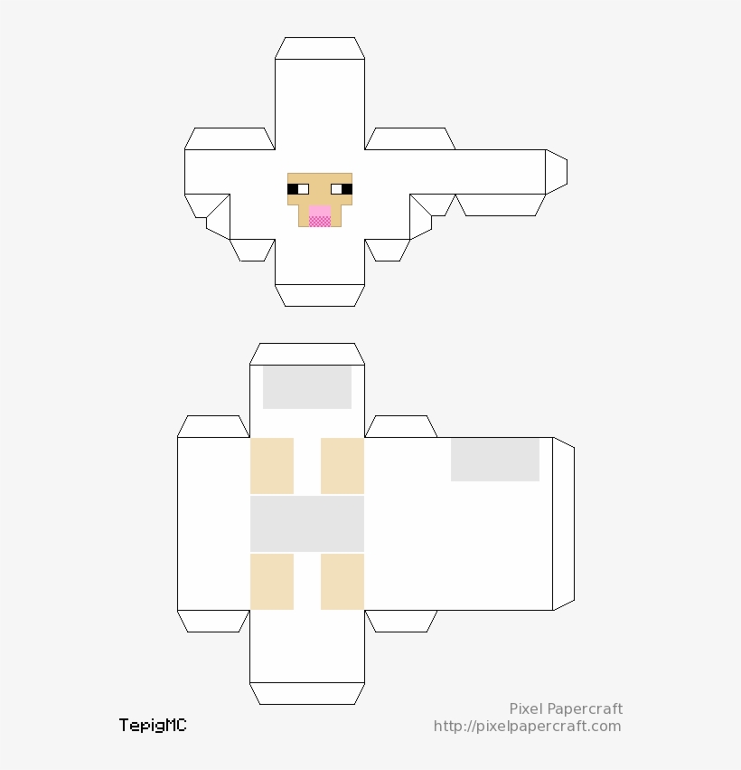 Papercraft Minecraft Sheep