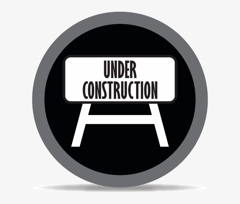 Black And White Under Construction Icon