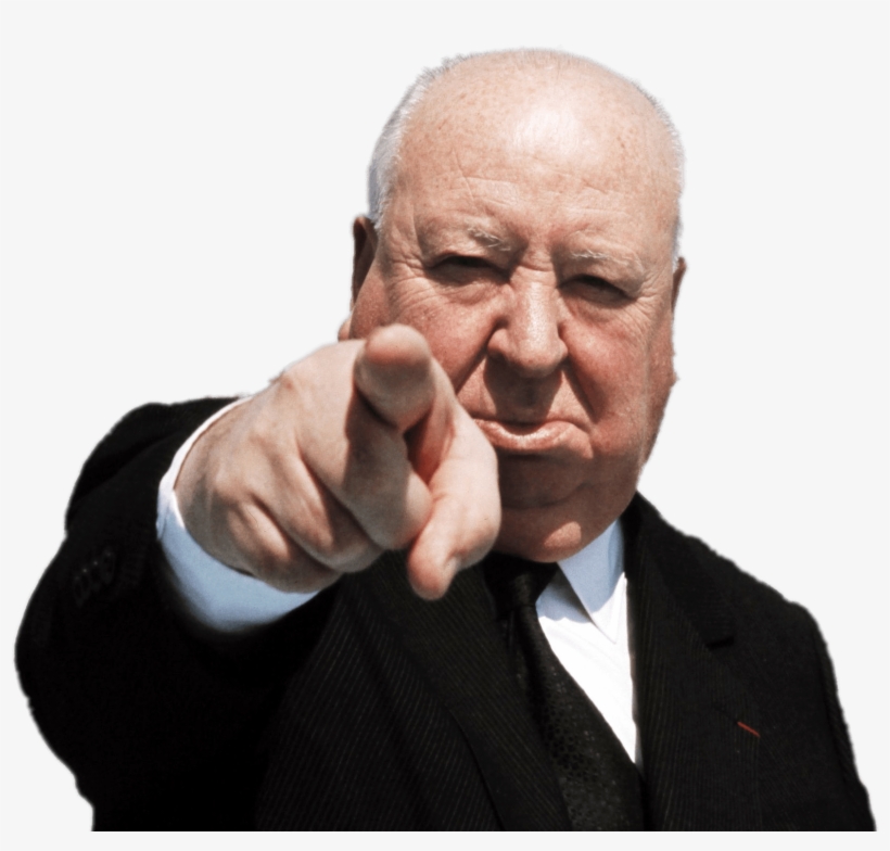Alfred Hitchcock Pointing - Transparent Person Pointing Finger ...