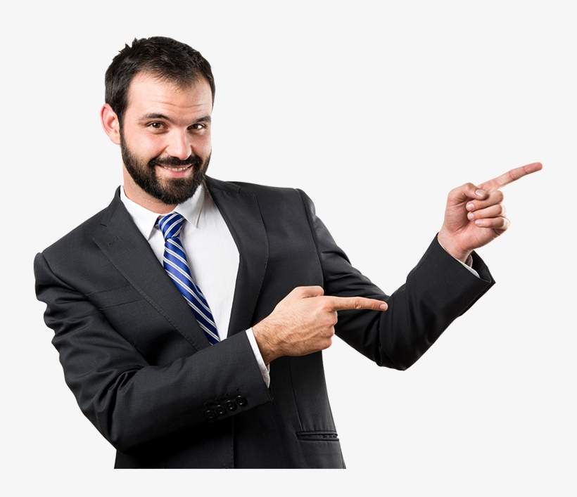 Download Business Man Png Pointing - HD Transparent PNG - NicePNG.com