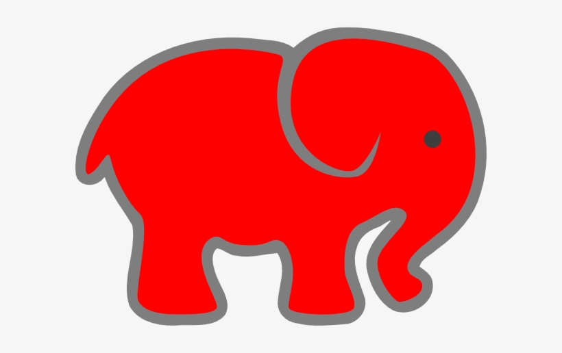 Red Baby Elephant Clip Art - Clip Art Transparent PNG - 600x436 - Free ...
