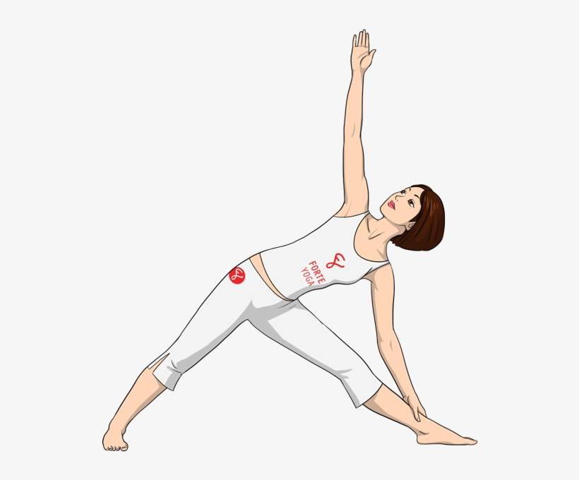 Extended Triangle Yoga Pose Transparent PNG - 900x675 - Free Download ...