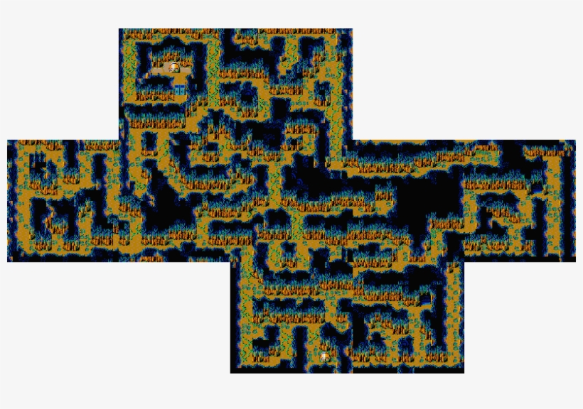 Hydlide 3 Map Forbidden Cave F2 Transparent PNG - 816x496 - Free ...