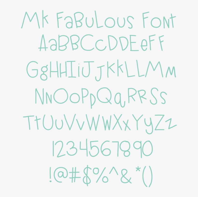 Miss Kate Cuttables Fabulous Font Scrapbooking Fonts - Cute Font ...