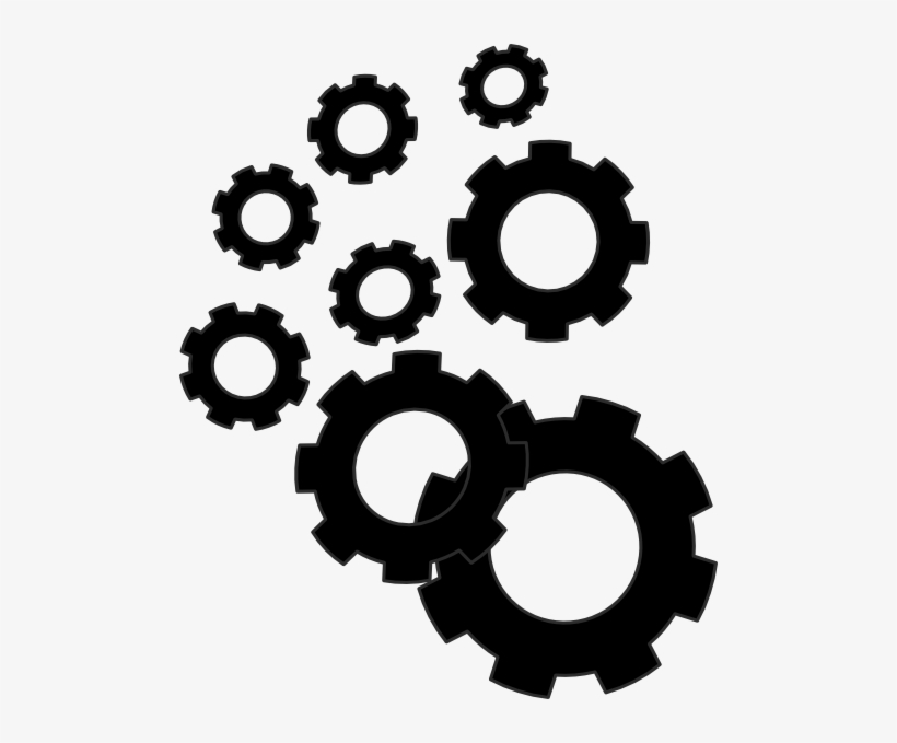 Cogs Vector Jpg Black And White Stock - Cogs Clipart Png Transparent ...