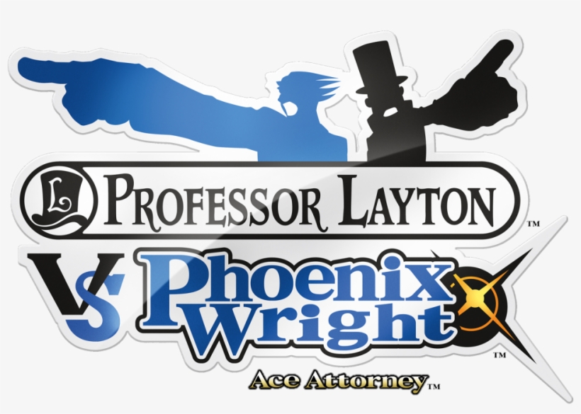 Phoenix Wright Logo Png - Professor Layton Vs Phoenix Wright Logo Transparent PNG - 1000x705 ...