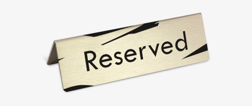 Reserved Signs, Table Numbers, Table Signs, Reserved Transparent PNG ...