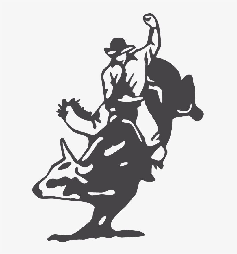 Bull Rider Decal - Bull Riding Cowboy Up Transparent PNG - 600x798 ...