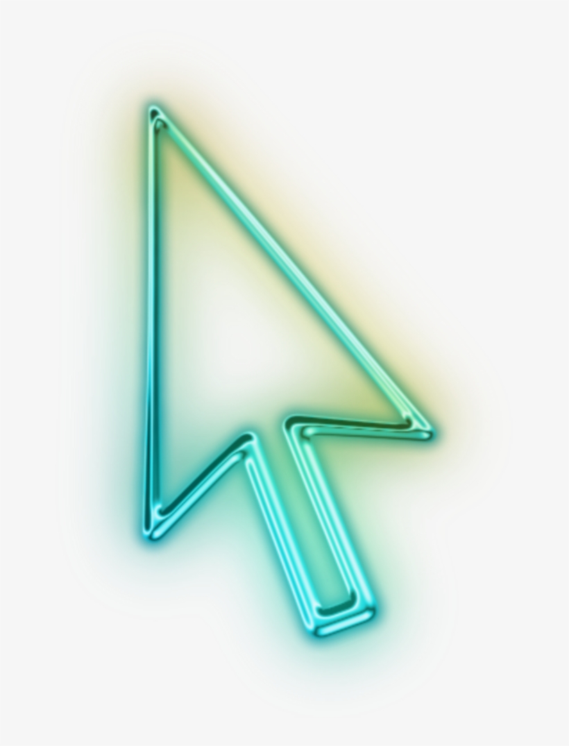 Download Ftestickers Icon Cursor Arrow Neon Green - Cool Mouse Cursor ...