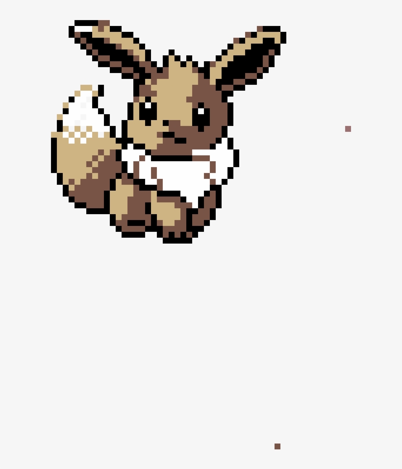 Minecraft Eevee Pixel Art Grid