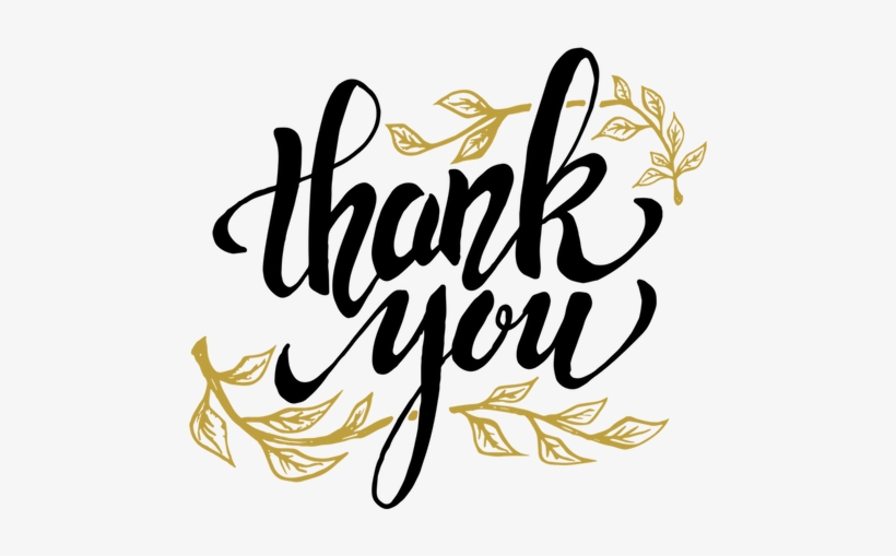 Download Thank You Gold Transparent - HD Transparent PNG - NicePNG.com