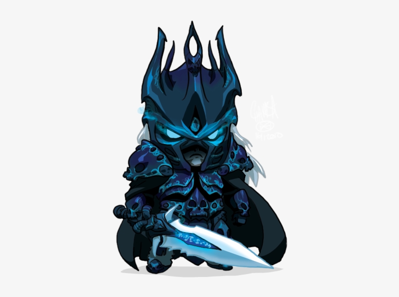 Chibi Arthas, So Adorable - Chibi World Of Warcraft Transparent PNG ...