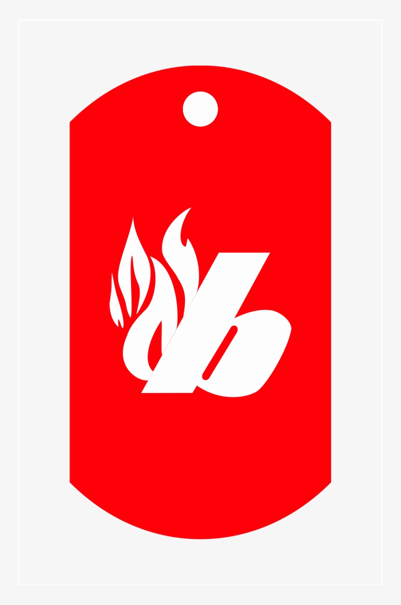 Red Dog Tag 2" Trophy Gallery - Graphic Design Transparent PNG ...
