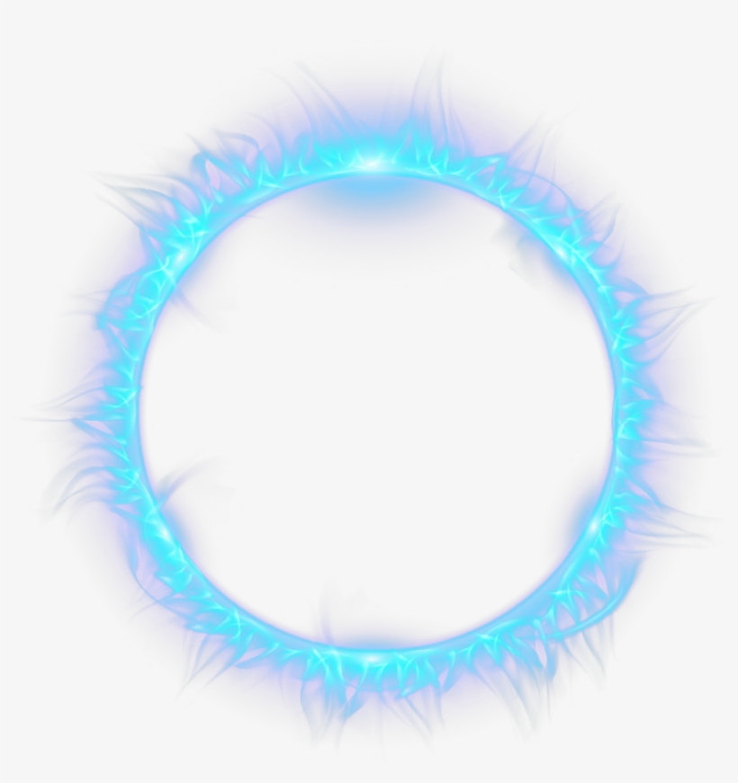Blue Combustion Fire Light Flame Circle Clipart - Circle Transparent ...
