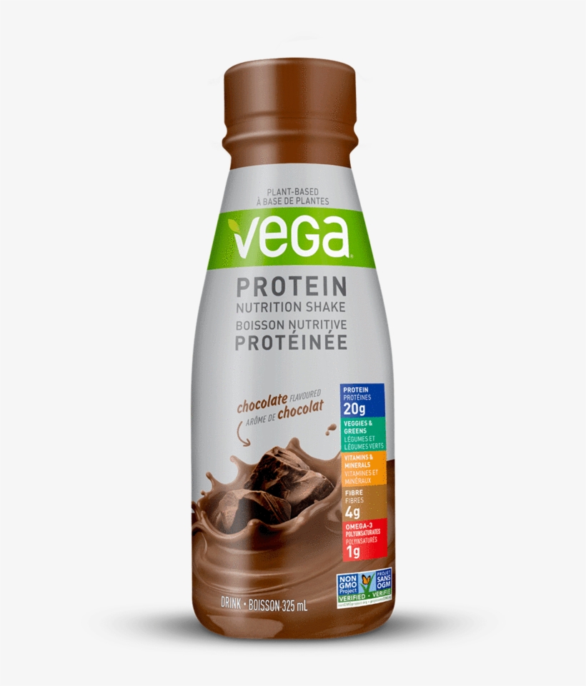 Vega® Protein Nutrition Shake - Vega Protein Shake Transparent PNG ...